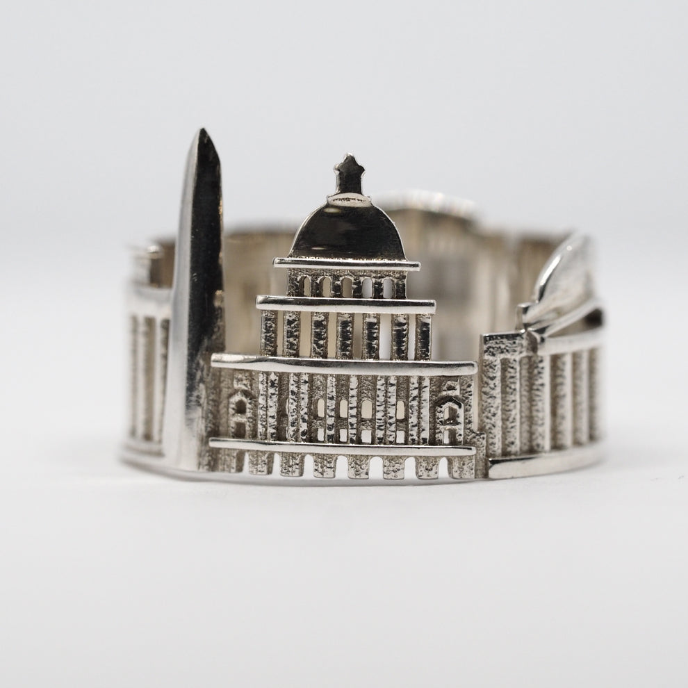 Washington DC Landmarks Statement Ring Size 5 - 13 – Cityscape Rings